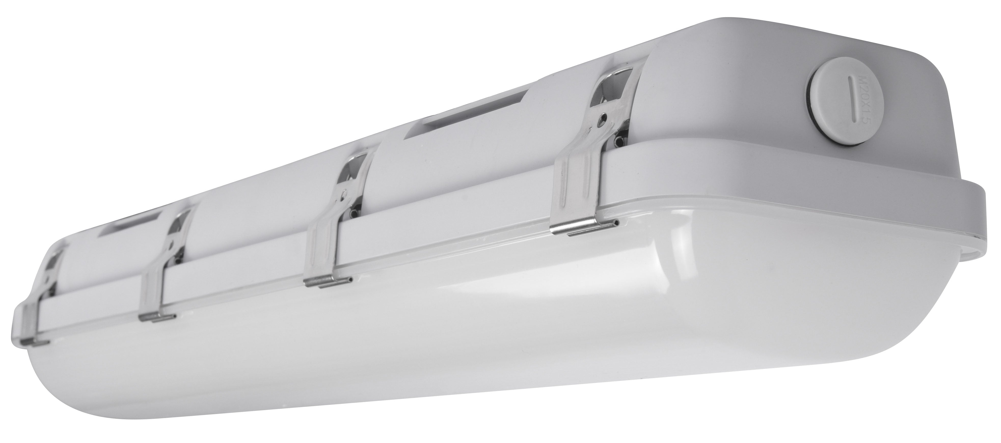 2FT LED Vapor Tight Fixture, 20W/25W/30W Selectable, 4156 Lumens, CCT Selectable, 120-277V ...