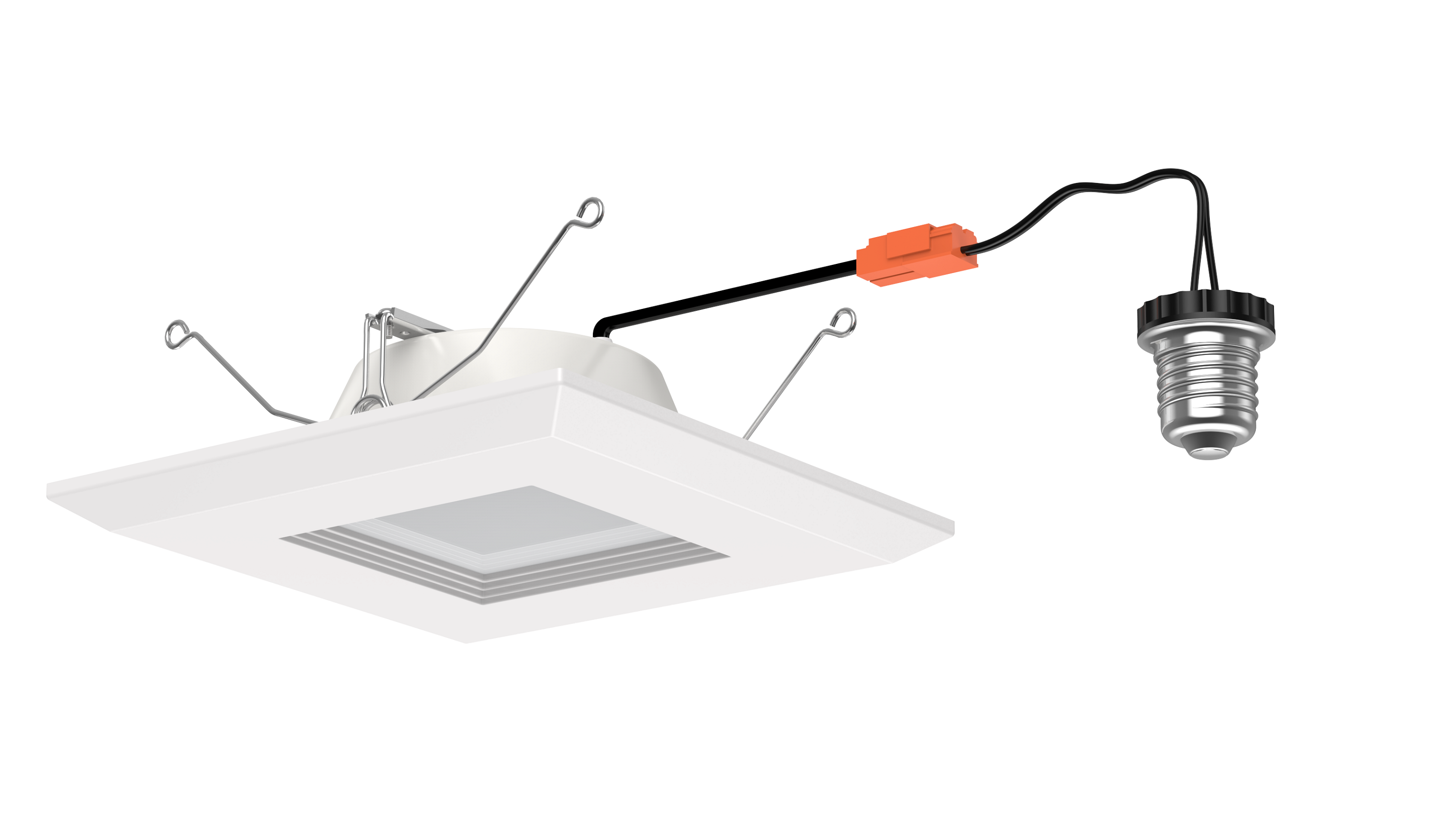 6 Inch LED RGB+W Smart Square Retrofit Downlight, 12W, CCT Selectable ...