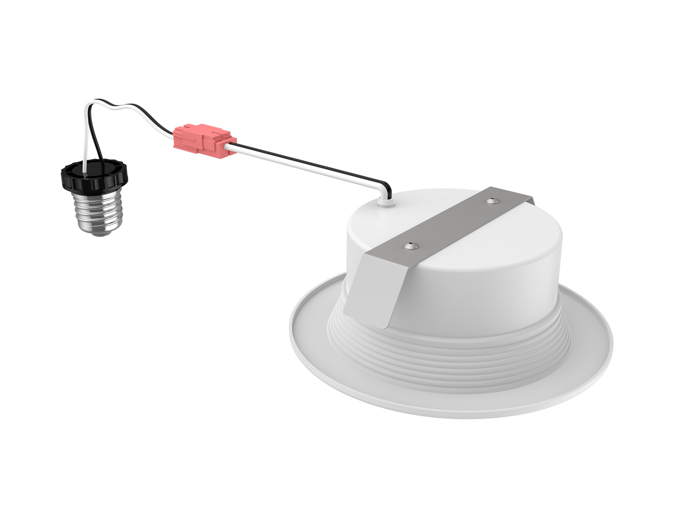 4 Inch LED RGB+W Smart Retrofit Downlight, 9W, CCT Selectable, 120V ...