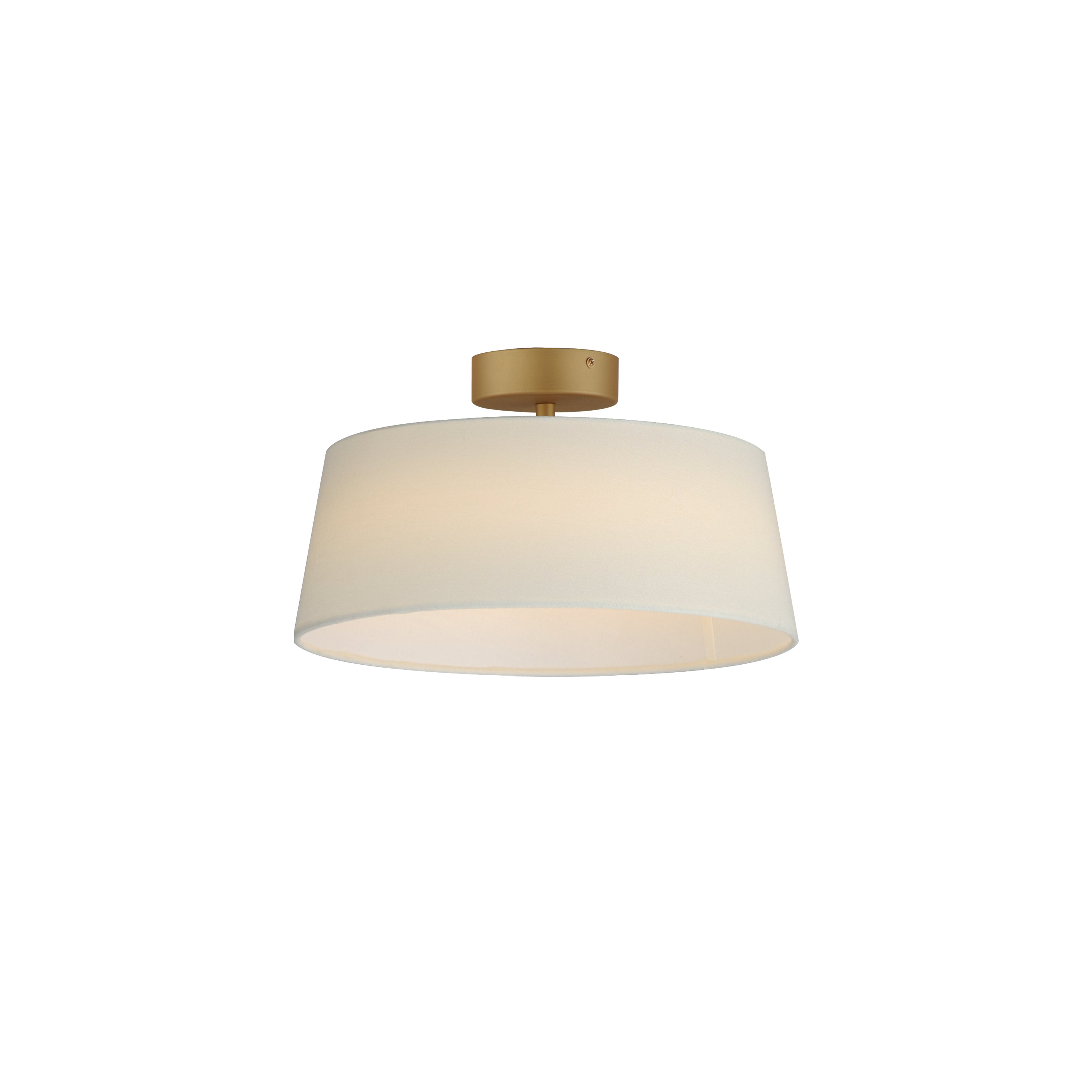 Paramount 16" LED Flush Mount Ceiling Light, Natural Aged Brass ...