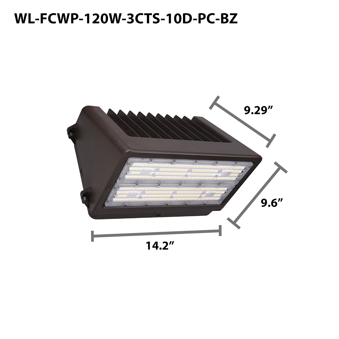 LED Full Cutoff Wall Pack, 17,400 Lumen Max, Wattage and CCT Selectable ...