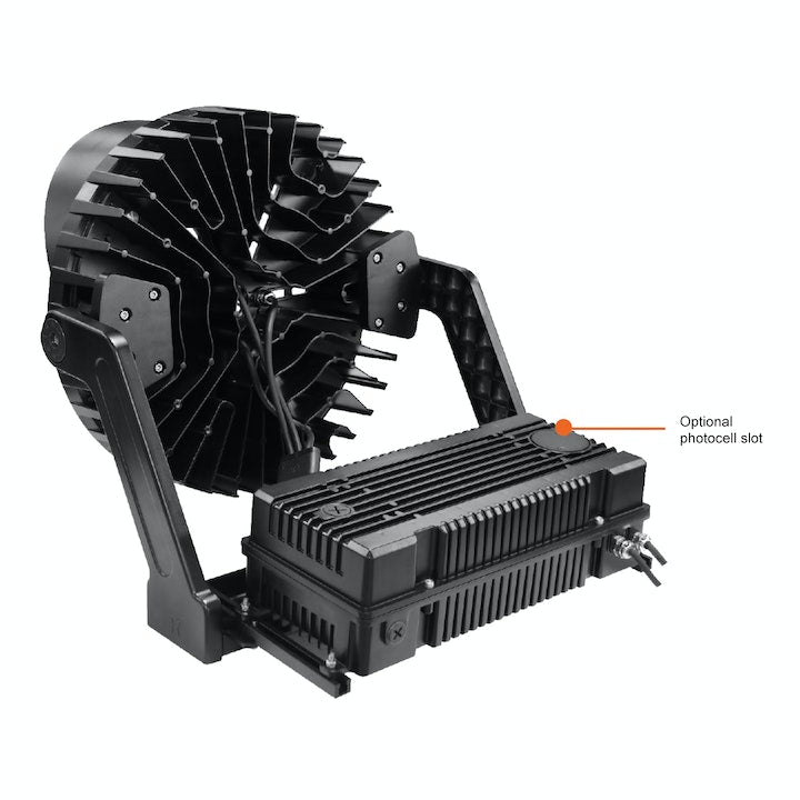 LED Stadium Light, 39000-156000 Lumens, Wattage Selectable, 5000K, Yoke ...