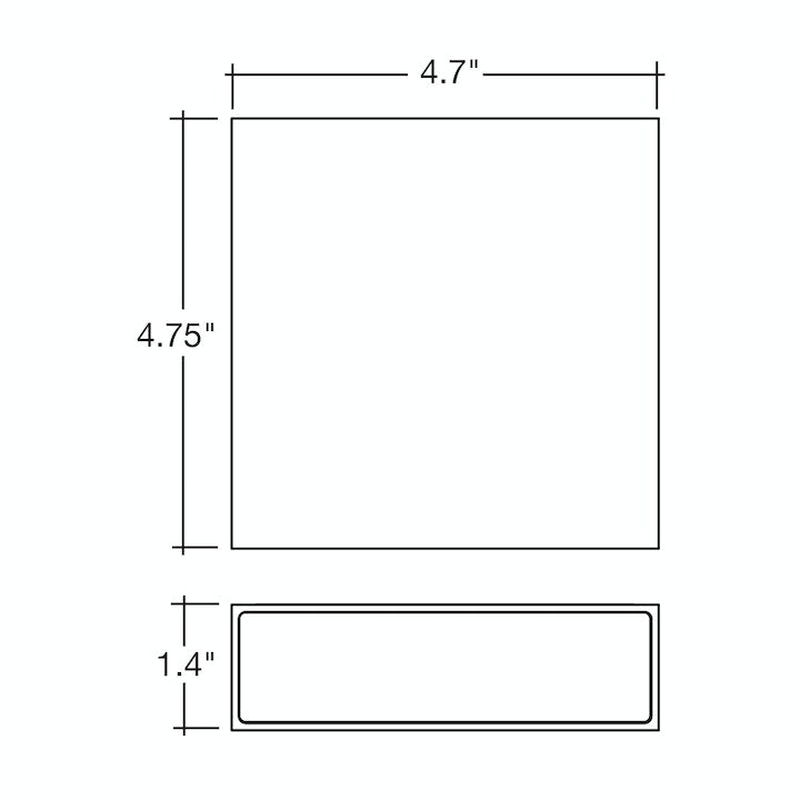 Modern Square Sconce Light, 1000 Lumens, CCT Selectable, 120V ...