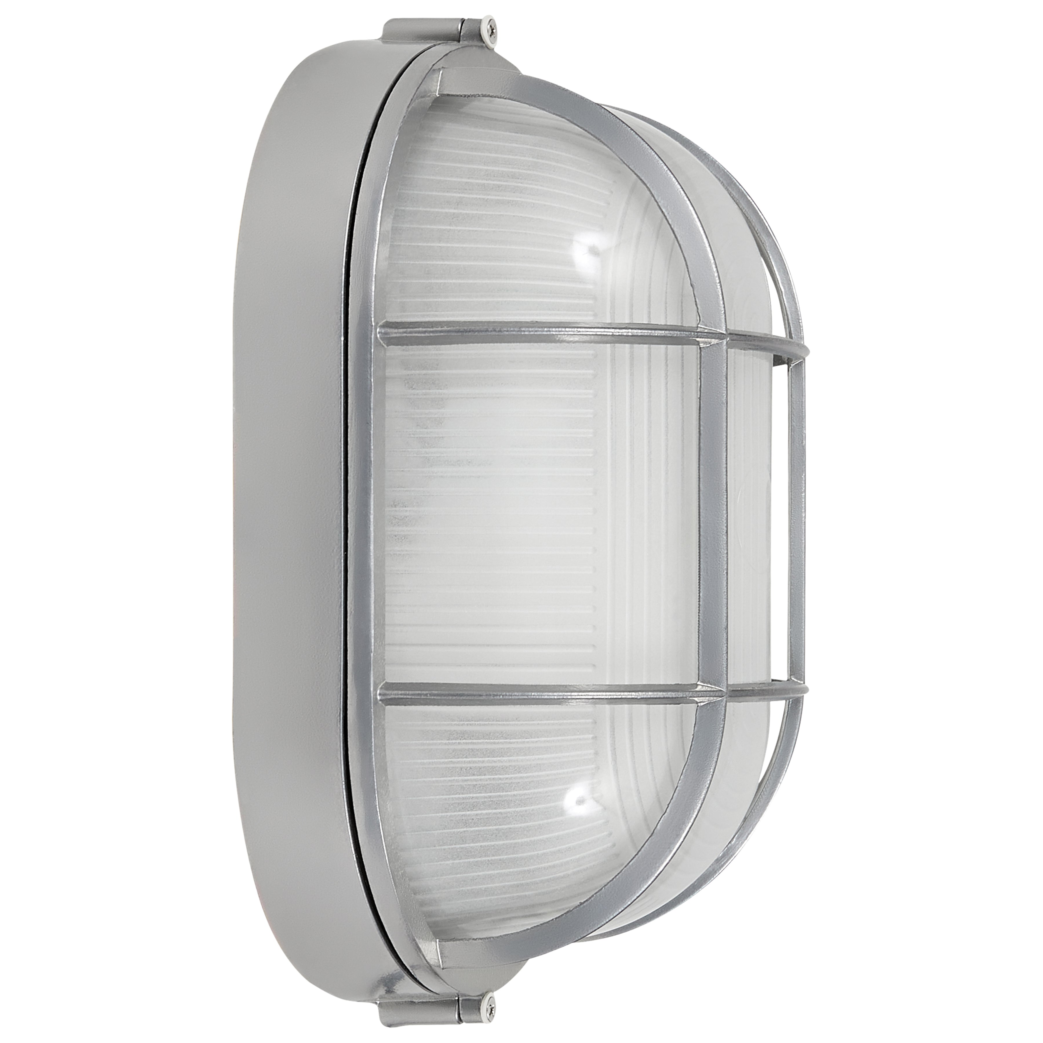 1 Light Outdoor Bulkhead, 100W, 120V, Satin Finish, Nauticus Dual Mount ...