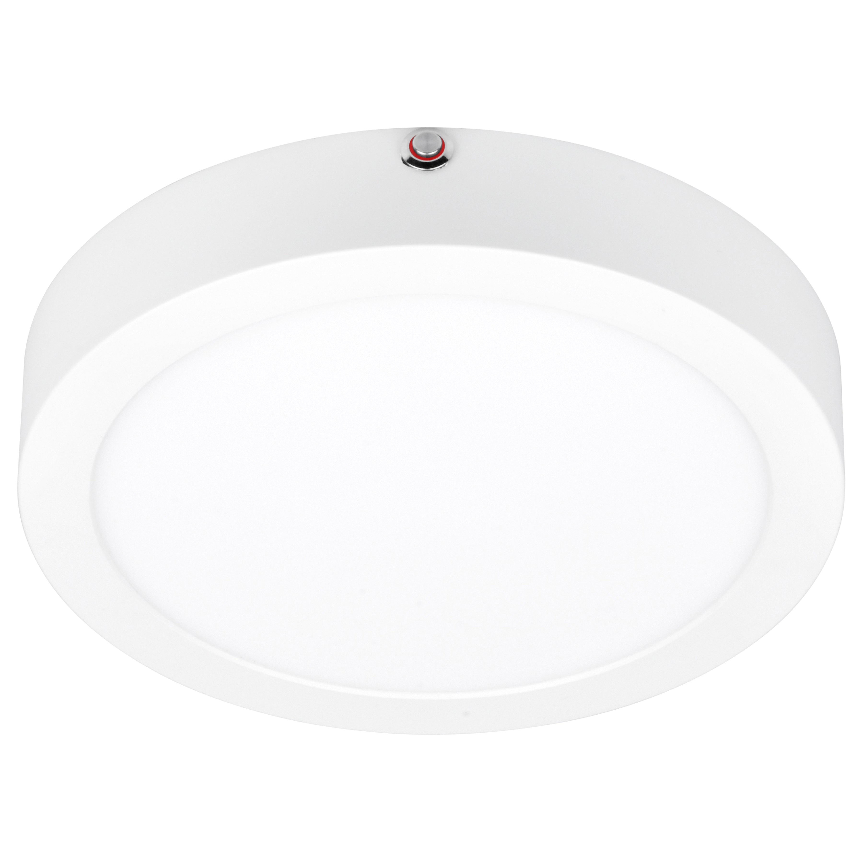 Dual Voltage Emergency Backup LED Flush Mount Ceiling Light, 1440 ...
