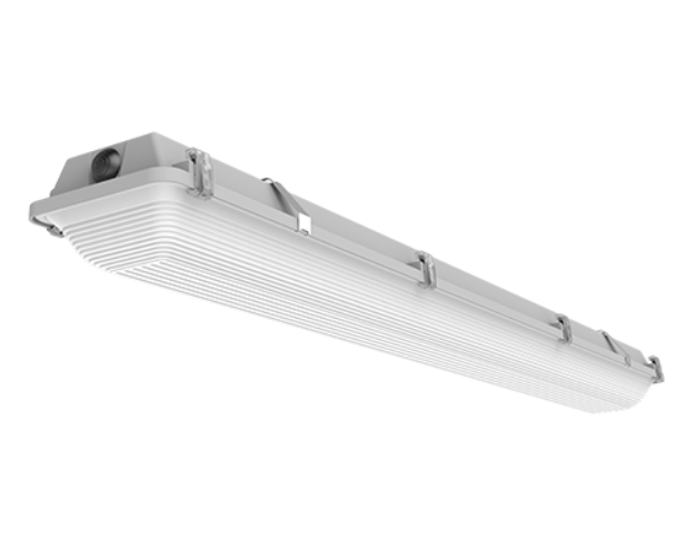 4FT Vapor Tight Fixture, 3000-12000 Lumens, Ribbed Frosted Acrylic Lens ...