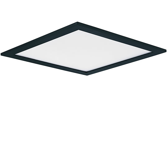 9 inch Square LED Surface Wafer Mount 20W 3000K Black | Warehouse ...