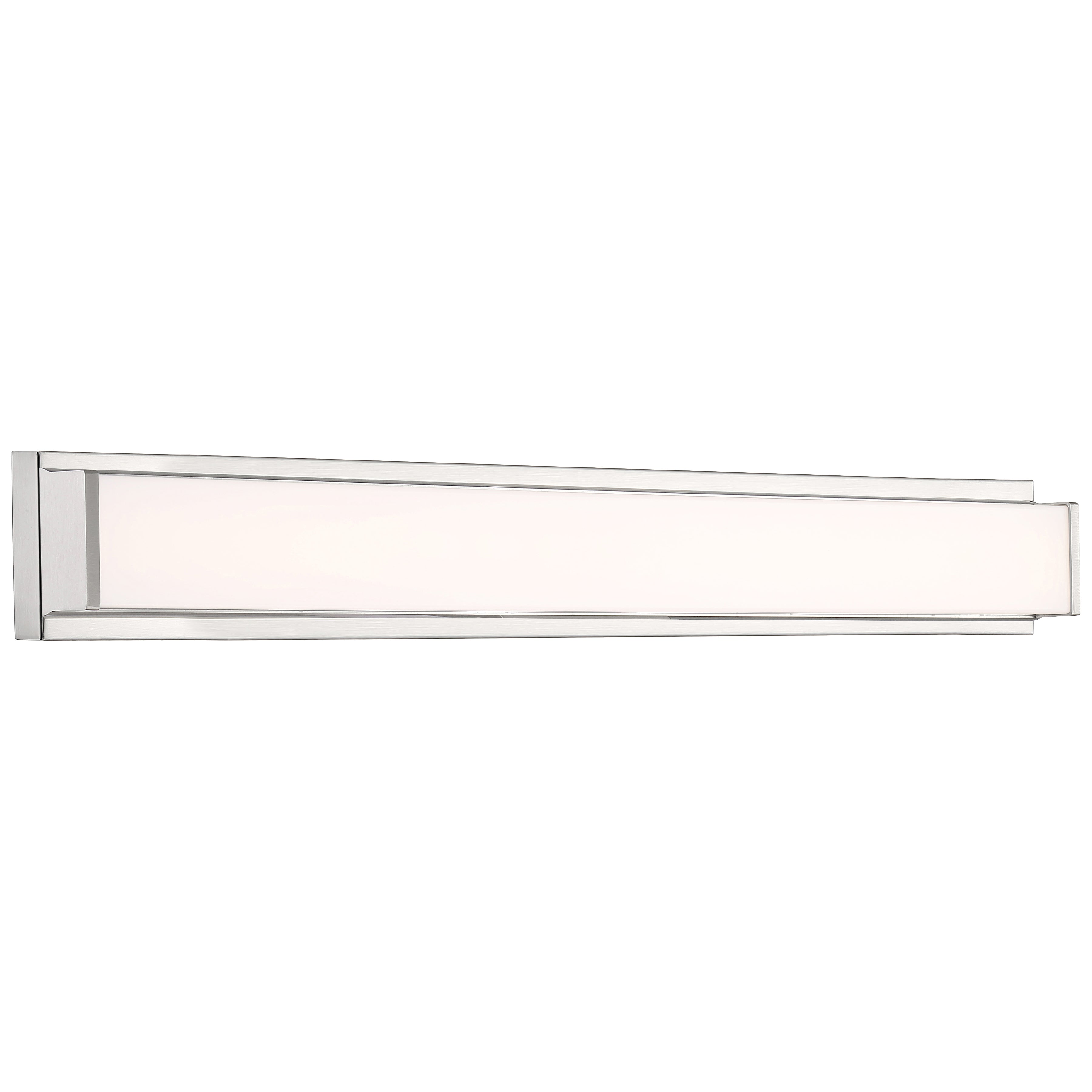 LED Vanity Light, 1750 Lumens, 25W, 3000K, 120V, Brushed Steel, Citi II ...