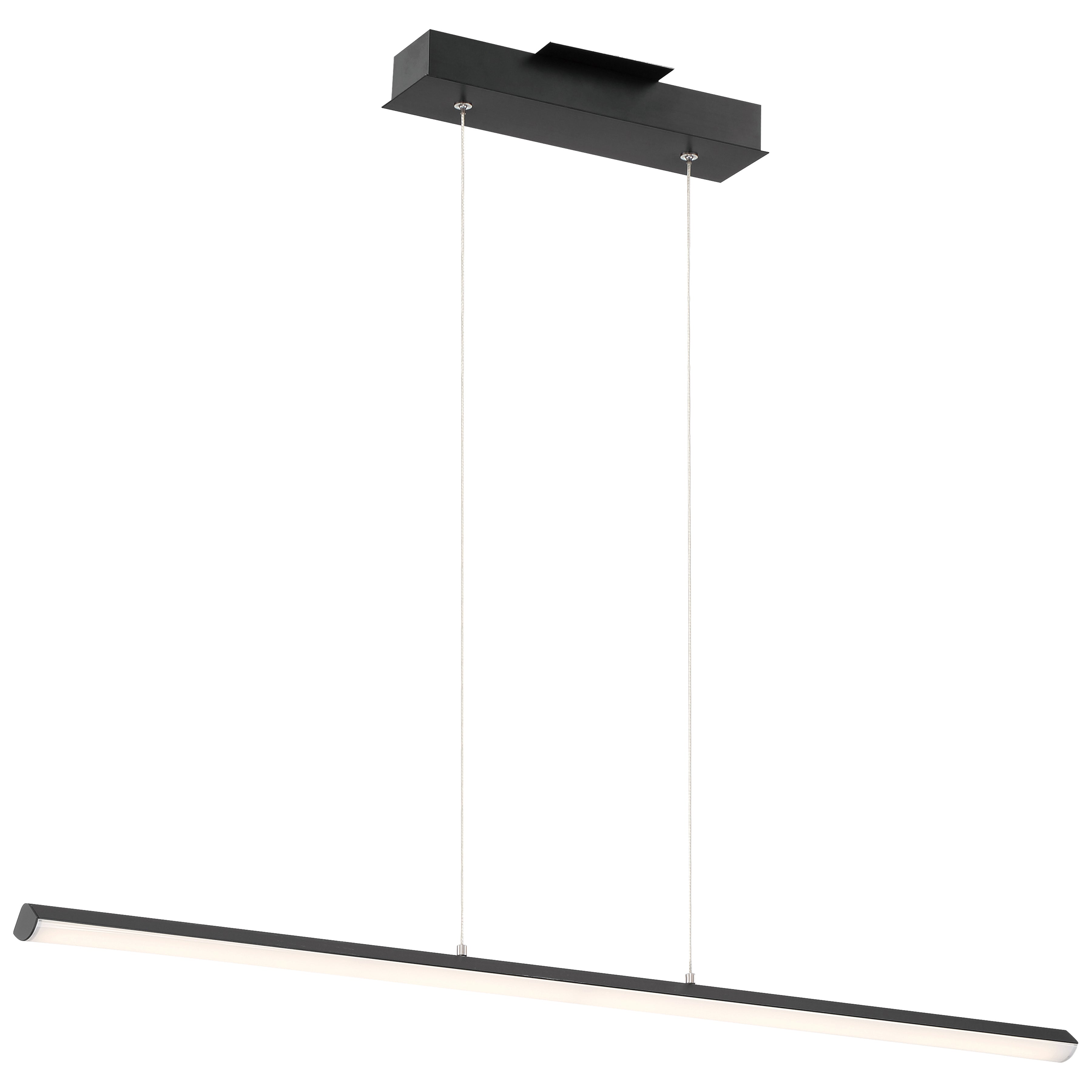 LED Linear Pendant Light, 30W, 120V, Matte Black Finish, Float ...