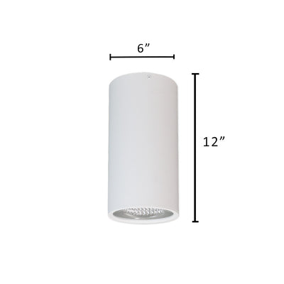 6" LED Architectural Cylinder Light Fixture, 2200 Lumens, 25W, CCT ...