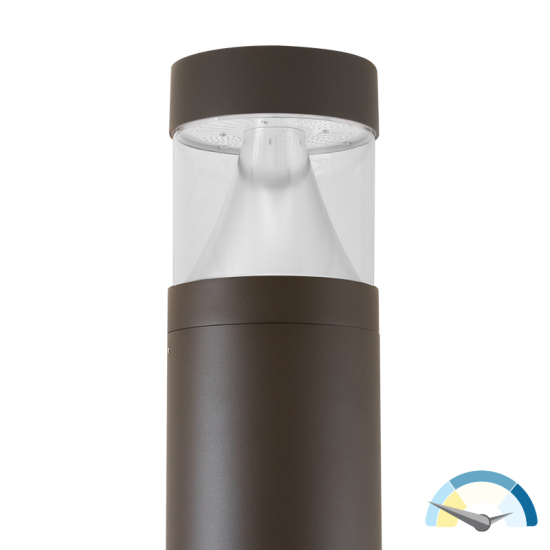 LED SPEC-SELECT™ Bollard Round, Flat Top Cone, 3360 Lumen Max, Wattage ...