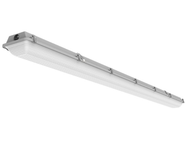 8FT Vapor Tight Fixture, 6000-24000 Lumens, Ribbed Frosted Acrylic Lens ...