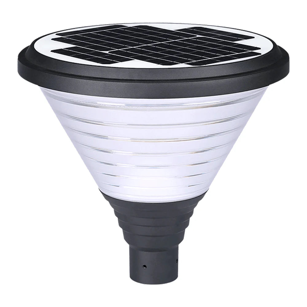 12W Solar LED Hourglass Post Top Light | Warehouse-Lighting.com