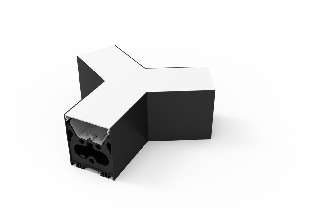 G2 Y Shape Linear Architectural Beam Connector, White or Black Finish ...