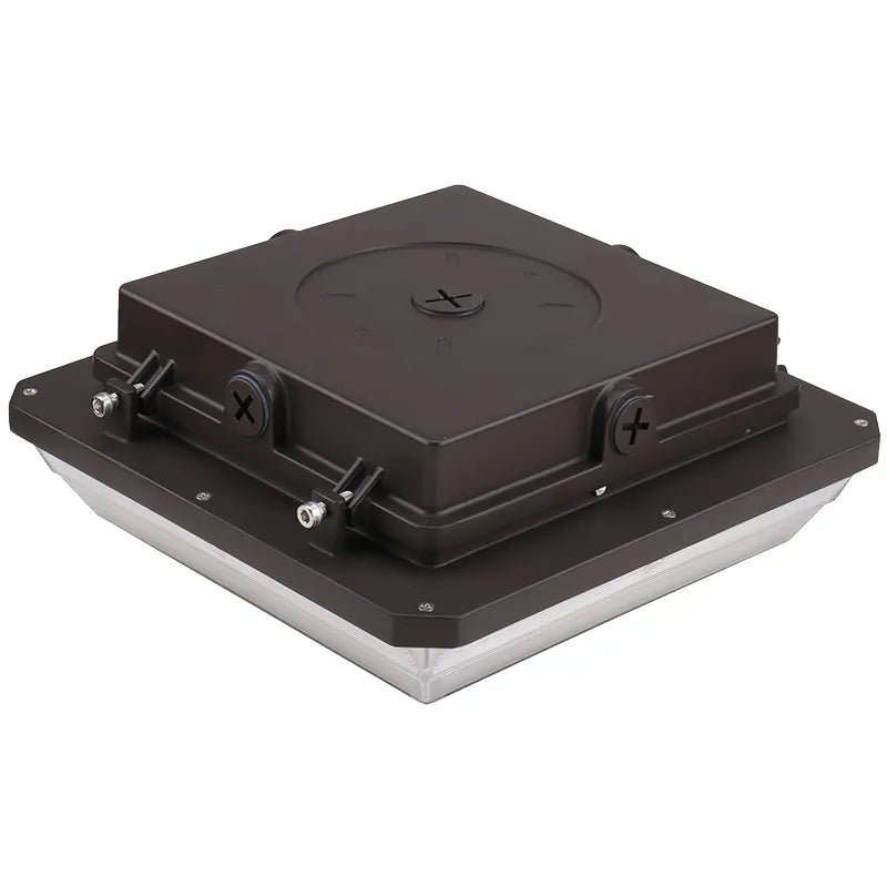 LED Angled-Beam Garage Canopy Light, 8400 Lumen Max, CCT and Wattage ...