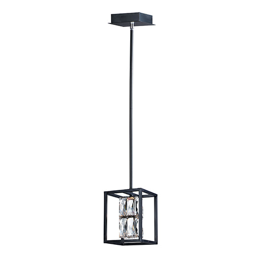Zephyr 1-Light LED Pendant, 715 Lumens, 6.5W, 3000K CCT, 120V, Black ...