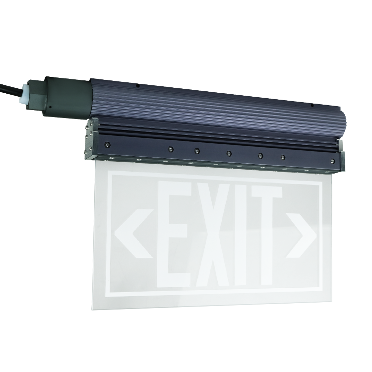 Explosion Proof Edge Lit LED Exit Sign, Class 1 Division 2, 3W, Green ...