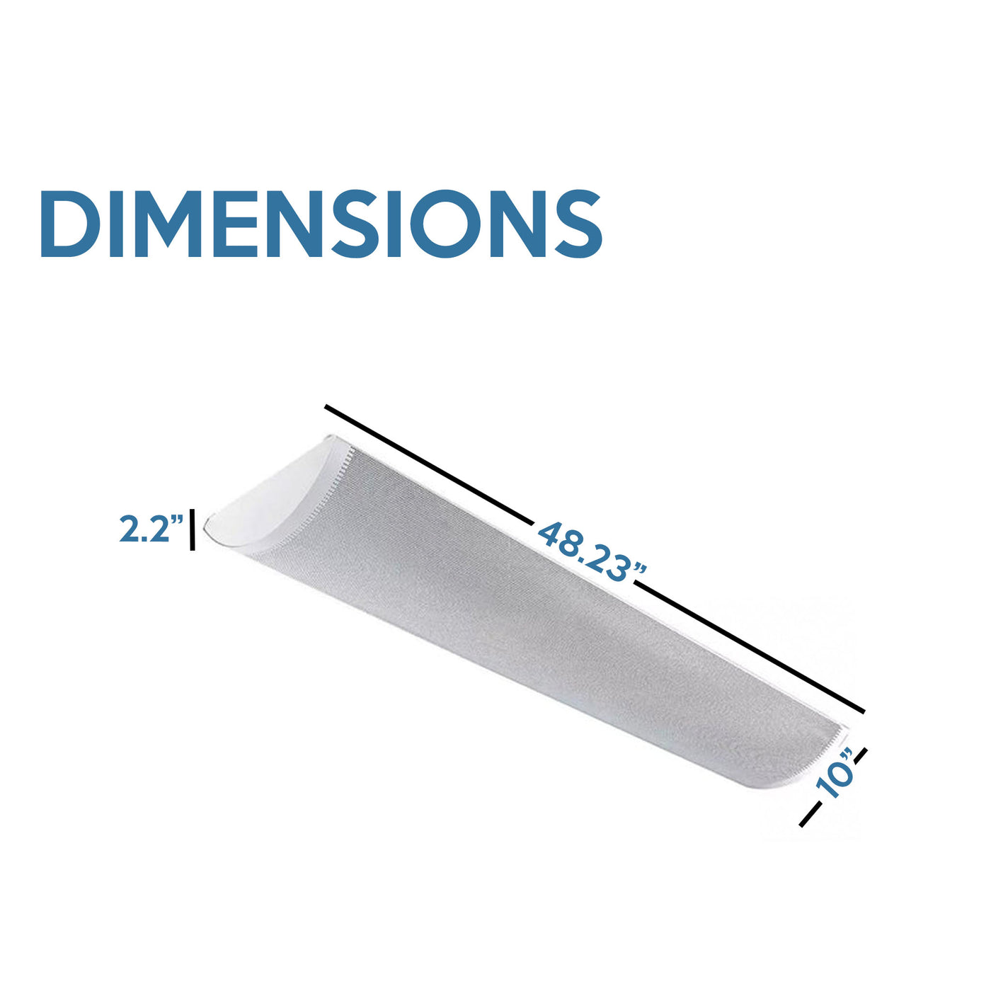 4 Foot LED Grille Fixture With Steel Perforated Diffuser, 80 watt - GC ...