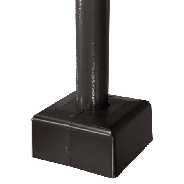 Quick Ship - 20 Foot Round Straight Steel Light Pole, 4 Inch Diameter ...