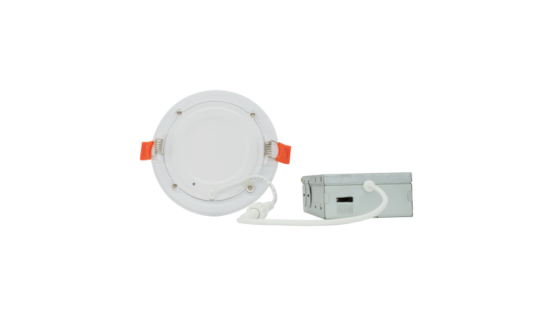 4 Inch LED Round Wafer Down Light, 7W, 600 Lumens, CCT Selectable, 120V ...