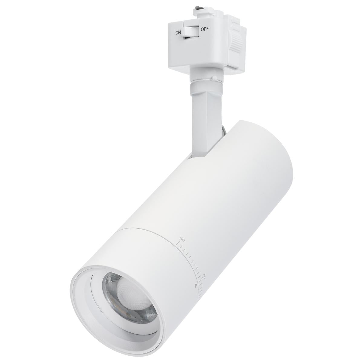 15 Watt LED Track Head; Juno; 20 to 50 Degree Adjustable Beam Spread ...