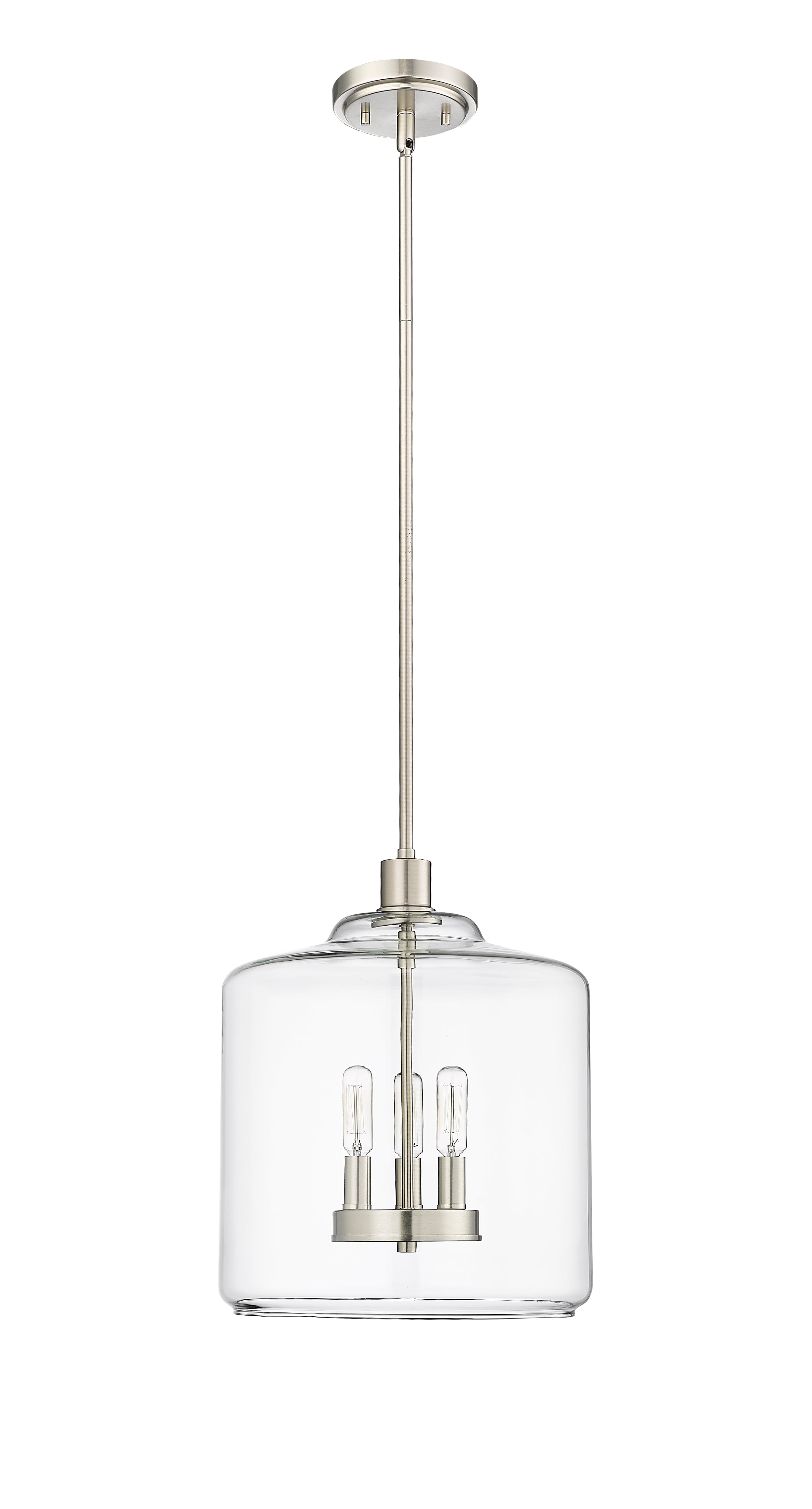 Pendant Light, Brushed Nickel, Matte Black, or Modern Gold Finish ...