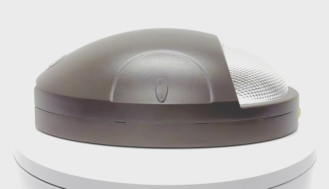 LED Wall Pack, CCT Selectable, 15W, 1950 Lumens, Integrated Photocell ...