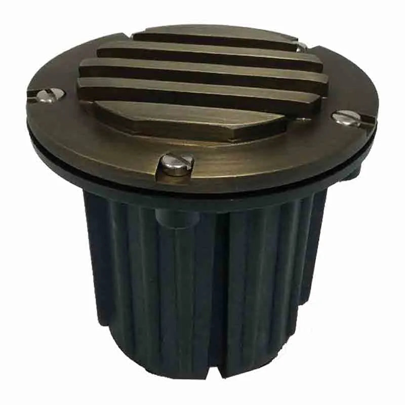 ADJUSTABLE FIBER GLASS/BRASS LOUVER WELL LIGHT ANTIQUE BRONZE, 5W LED ...