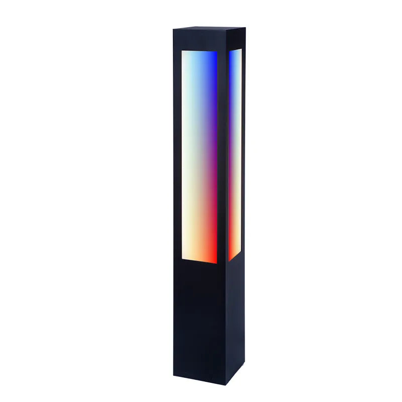 40" Square Bollard Long Lens, RGBW, 34W, 120-277V, Black Finish ...