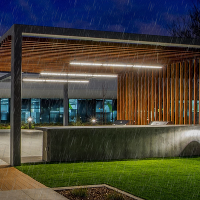 8 FT Outdoor LED Linear Fixture, 17,600 Lumen Max, Wattage and CCT ...