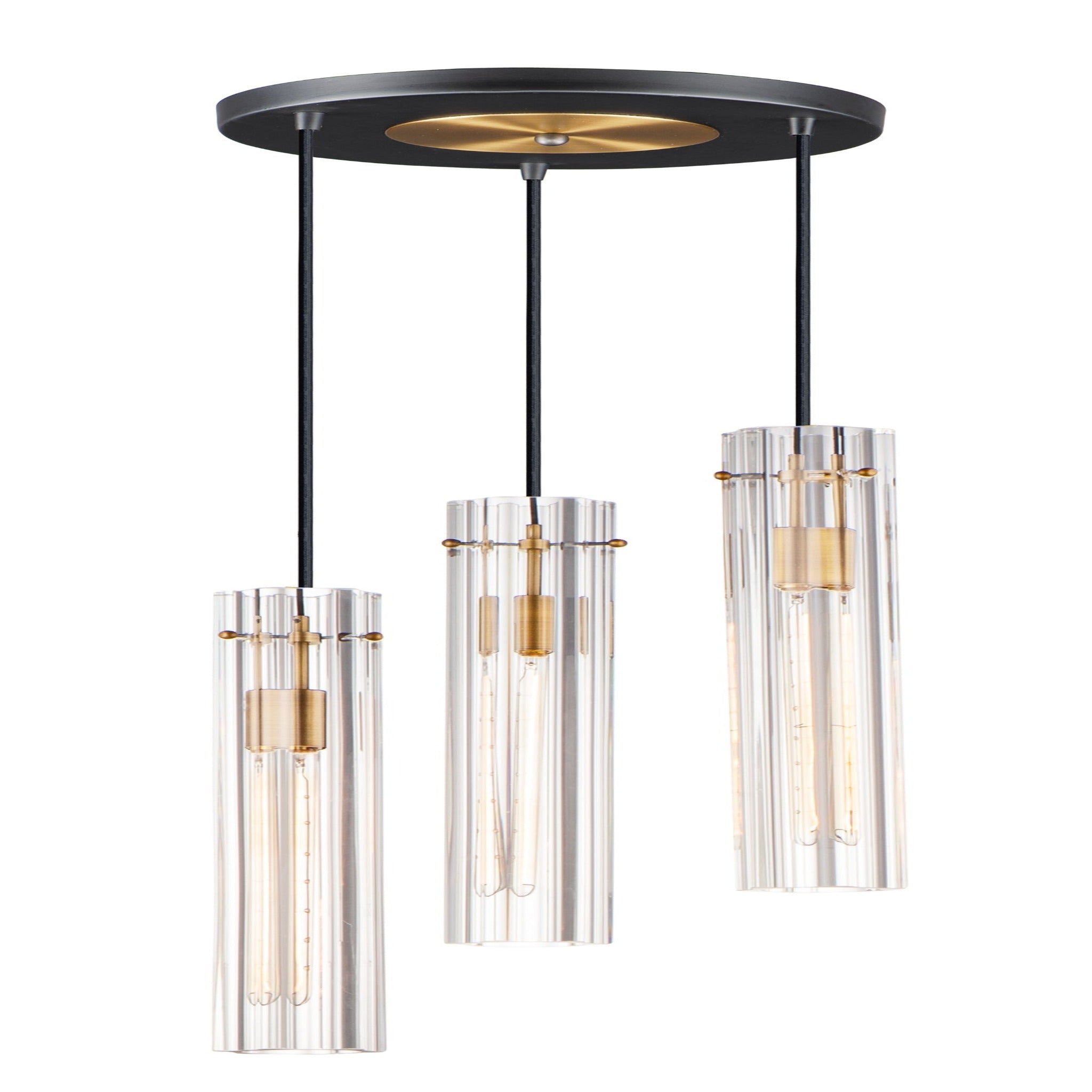 Flambeau 3-Light Pendant - 16123CLBKAB | Warehouse-Lighting.com