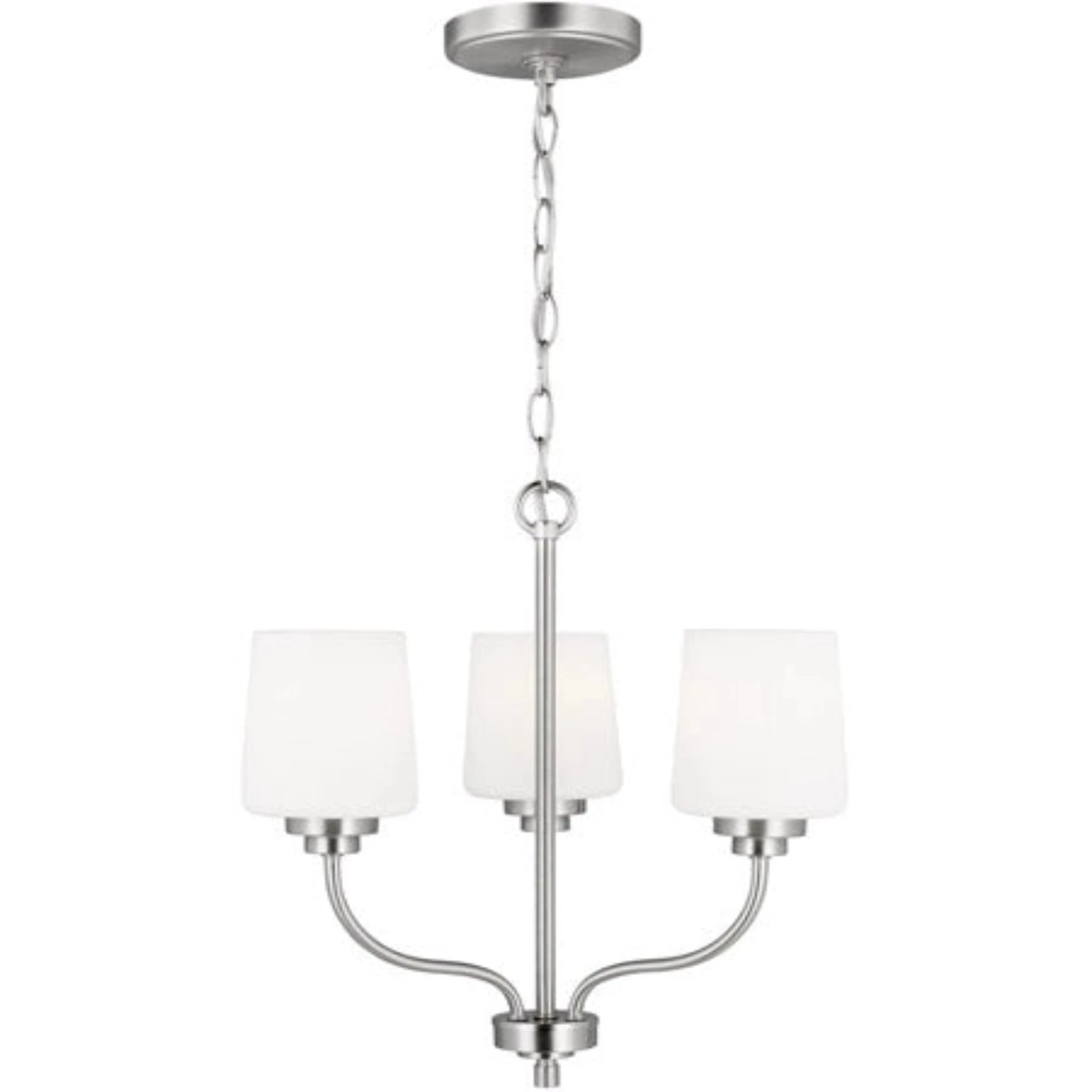 Windom 3 Light 18" Brushed Nickel Chandelier Ceiling Light - 3102803 ...