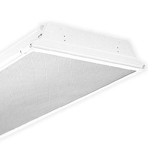 2 x 4 Foot LED Troffer, LED T8 Tube Ready (2 lamps), Single End Power ...