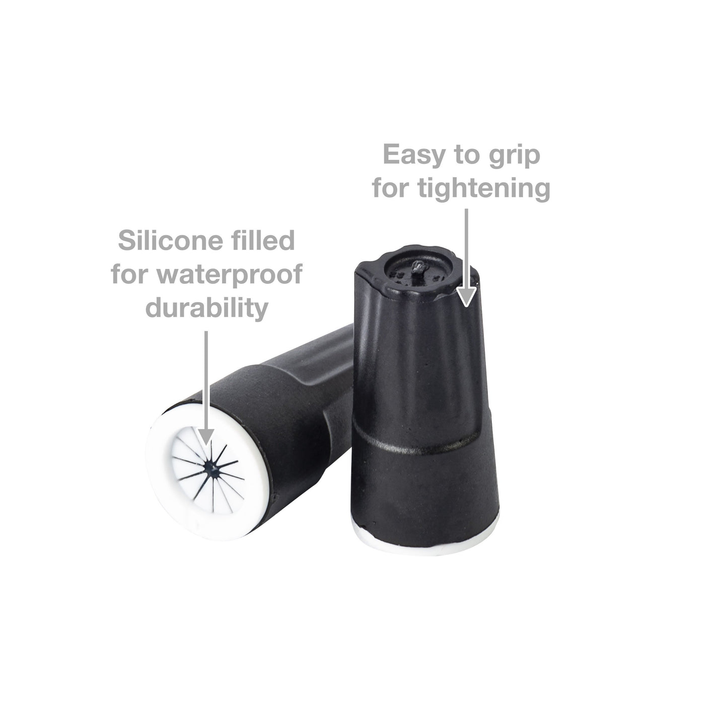 King Innovation 61145 Dryconn Waterproof Wire Connectors, Black/White ...