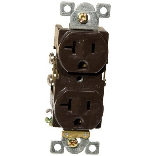 Commercial Duplex Receptacle -20A 125V Brown - 82152 | Warehouse ...