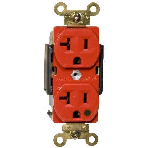 Hospital Grade Duplex Receptacle Red 20A-125V - 82173 | Warehouse ...