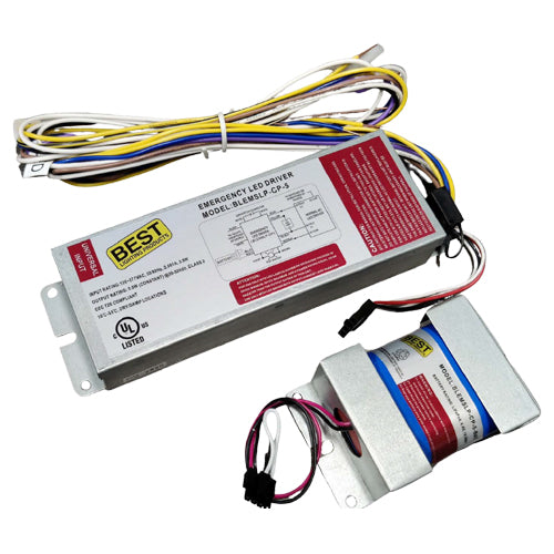 Constant Power Emergency LED Driver with Separate Battery, 90 Minute ...