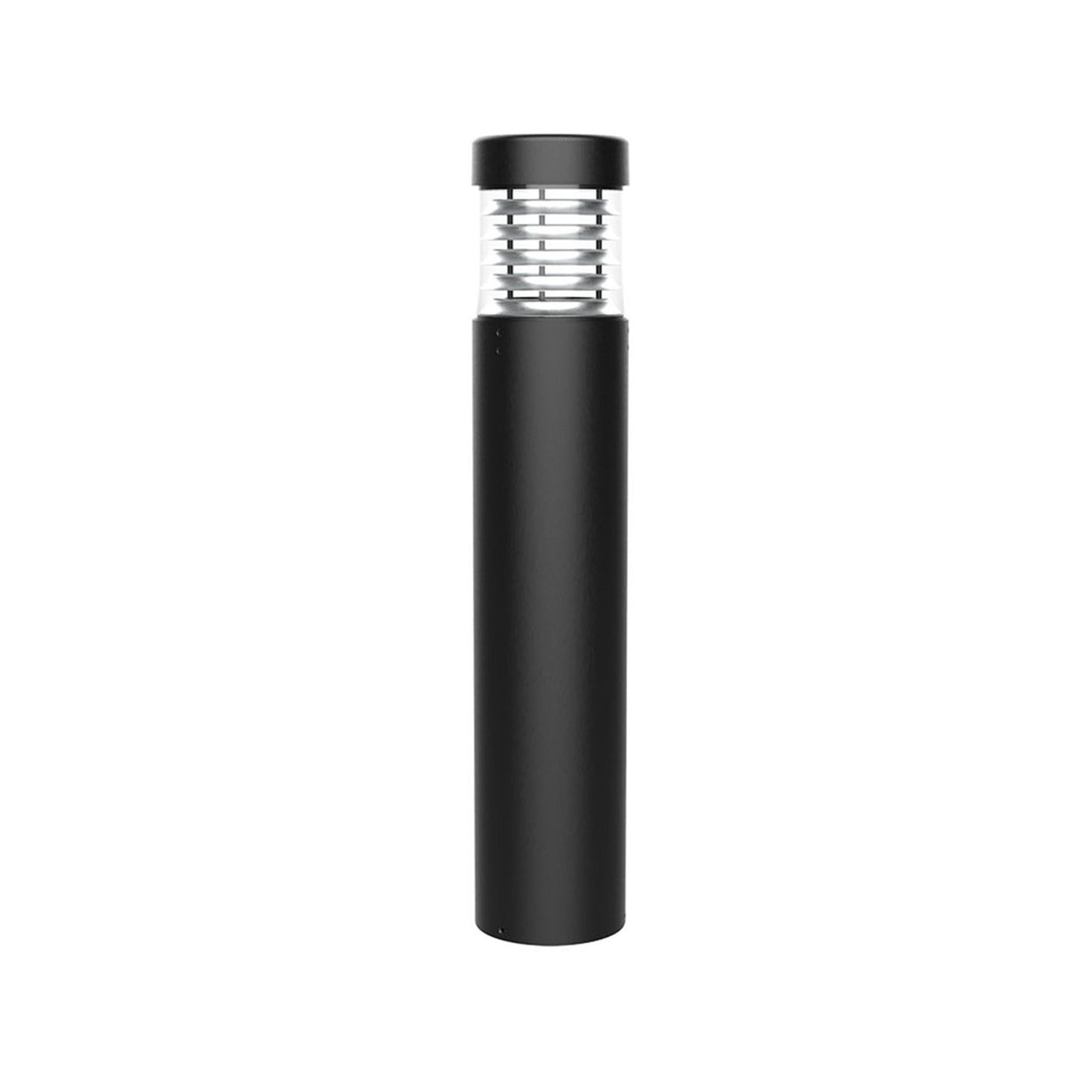 8" Flat Louver Bollard, 2000 Lumens, 4000K or 5000K, Wattage Selectable, 120-277V, Black or ...