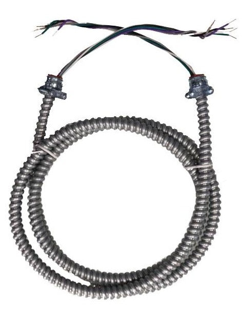 Fixture Whip 6ft 18/5 Solid Steel Snap-In or Screw-In | Warehouse ...