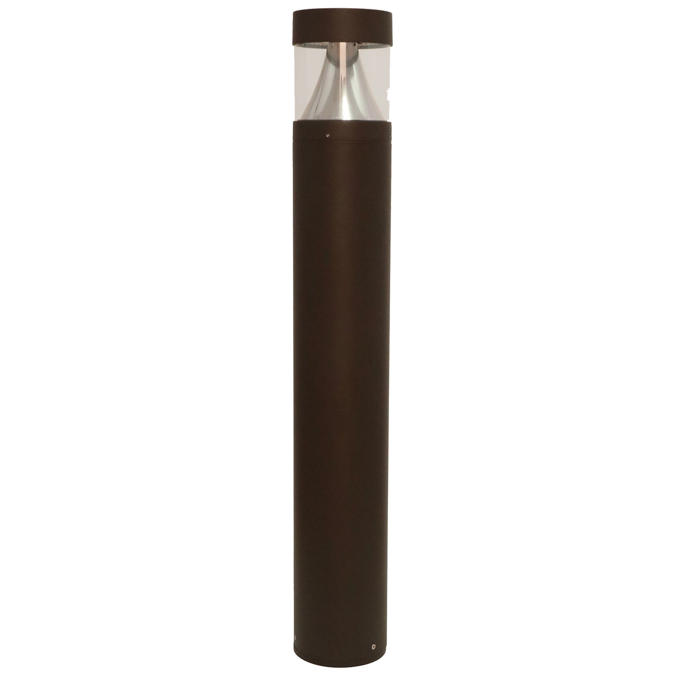6" LED Round Bollards, 3000 Lumens, CCT Selectable, 120-277V, Bronze ...