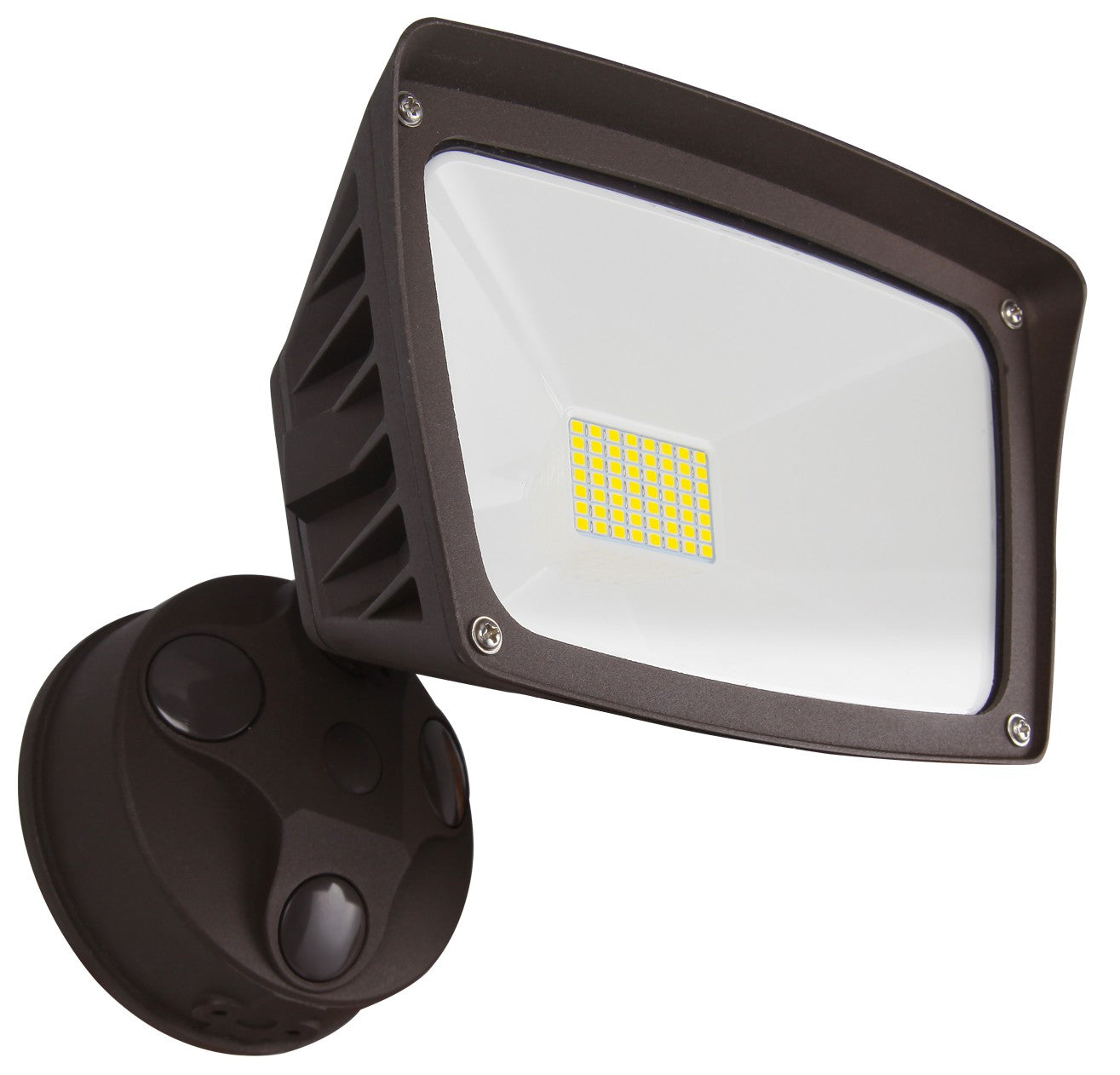 1 Head LED Dimmable Security Light, 28 watt, Bronze Finish, 3000K - SL ...