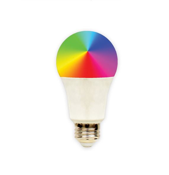 Smart App Compatible RGBW A19 9W 800 Lumens LED Lamp | Warehouse ...