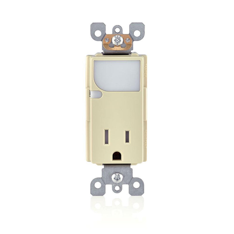 Combination Decora Tamper-Resistant Receptacle/Outlet with LED Guide ...