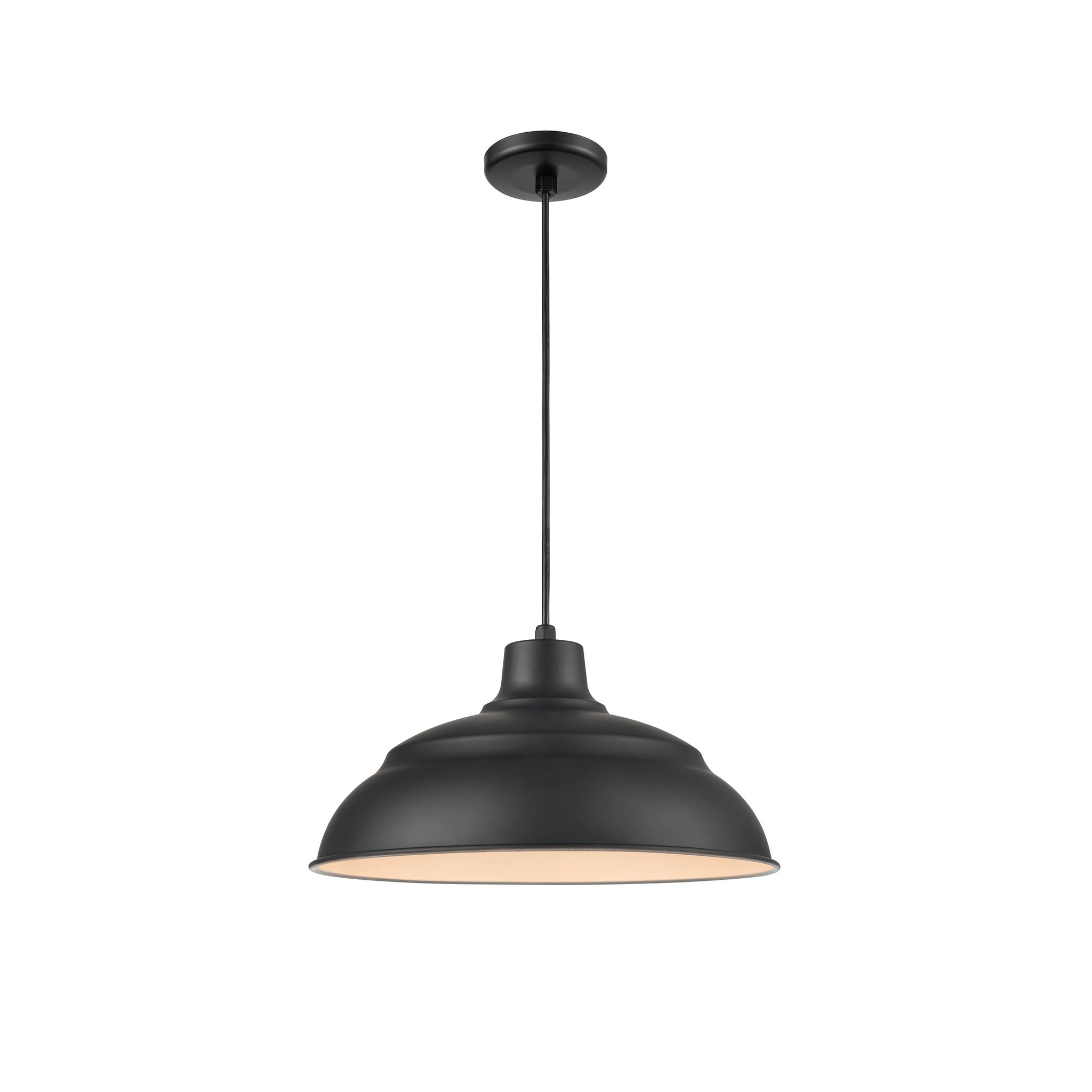 Millennium Lighting LED Outdoor 17" RLM Cord Hung Warehouse Shade ...