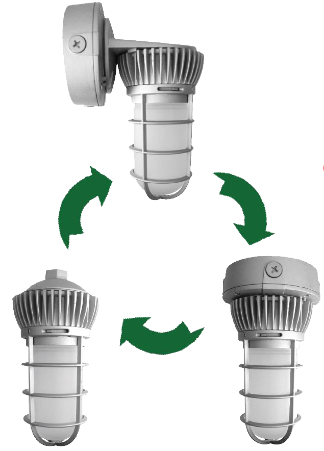 LED Universal Mount Vapor Tight Lights, 20W | Warehouse-Lighting.com