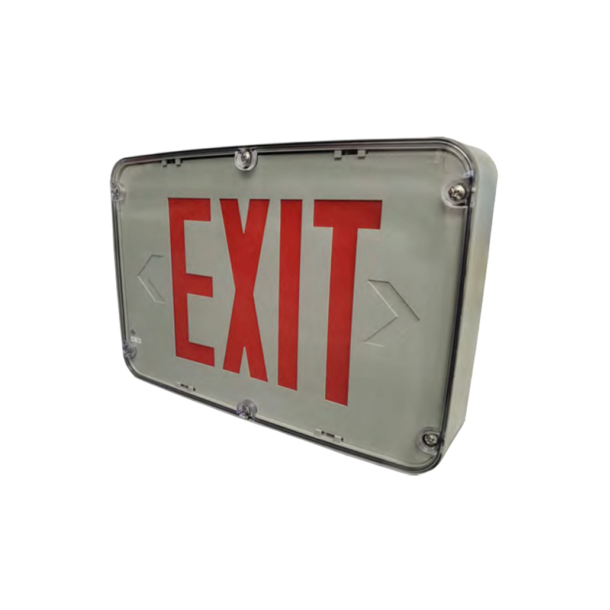 Hazardous Location Exit Sign, Single/Double Face, Red or Green Letters ...