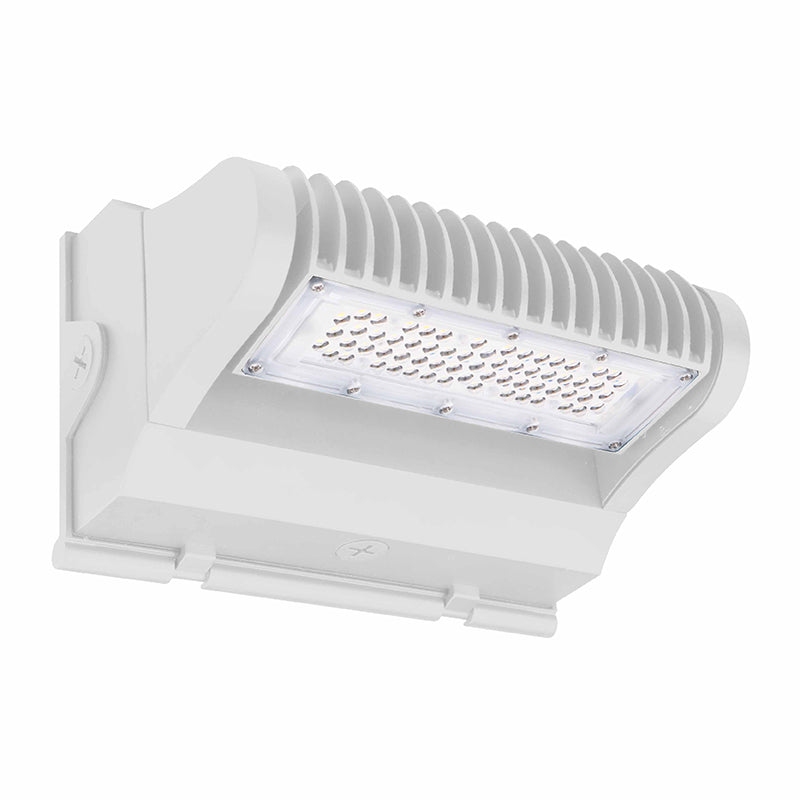 LED Adjustable Wall Pack, 25 Watt, 3250 Lumens, 120-277V CCT Selectable ...