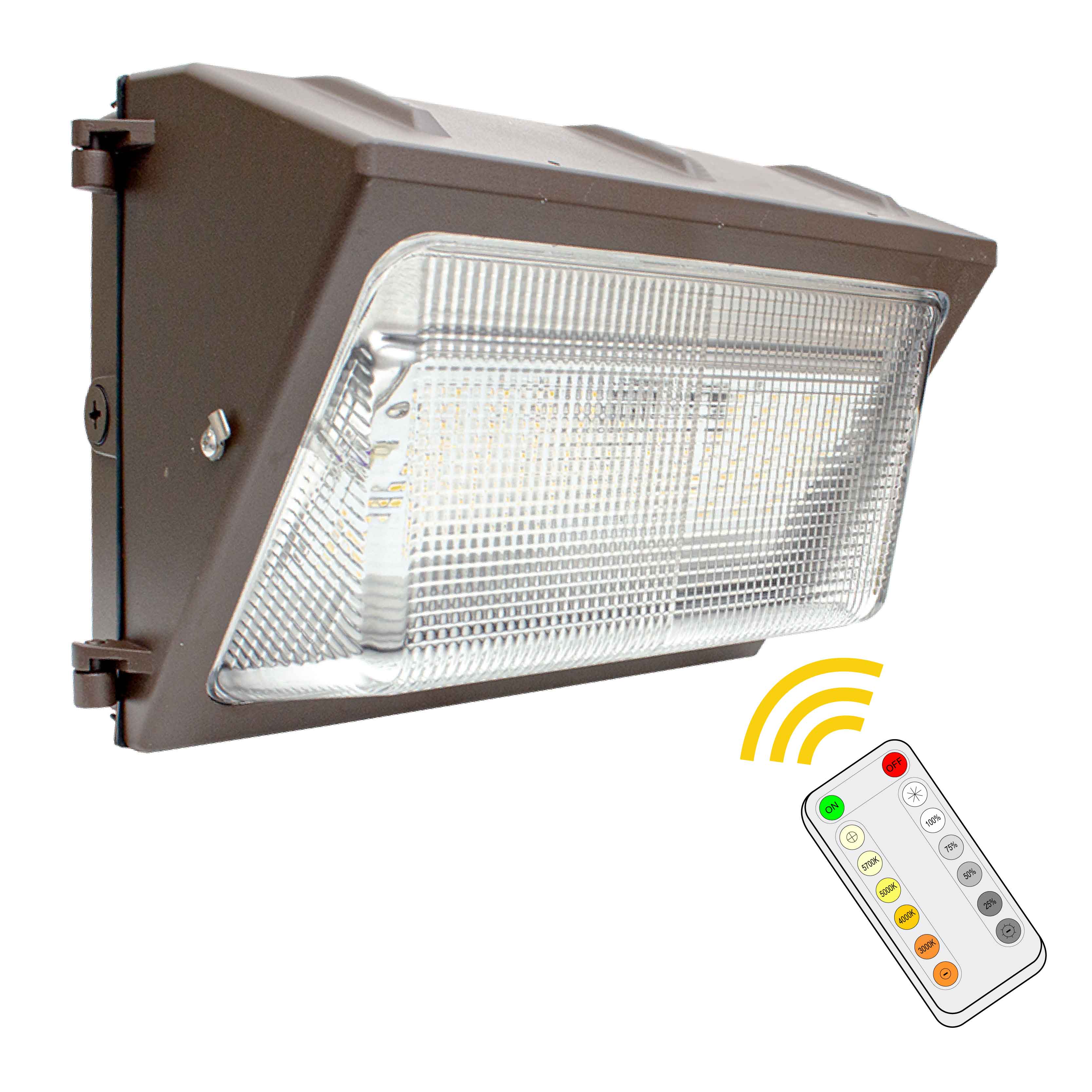 LED Non-Cutoff Tuneable Wall Pack, 80W, 9000 Lumens, 120-277V, 3000K ...