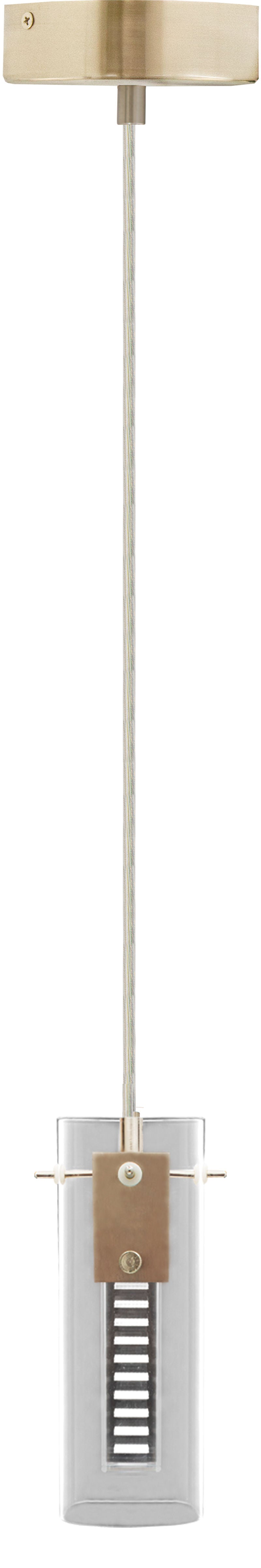 LED Cylinder Glass Hologram Pendant Light, 12W, 810LM, 120V, CCT ...