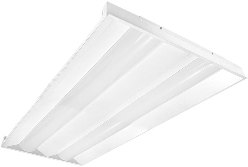 2 x 4 Foot LED Troffer Light, 6,250 Lumens, Wattage Selectable: 30/40 ...